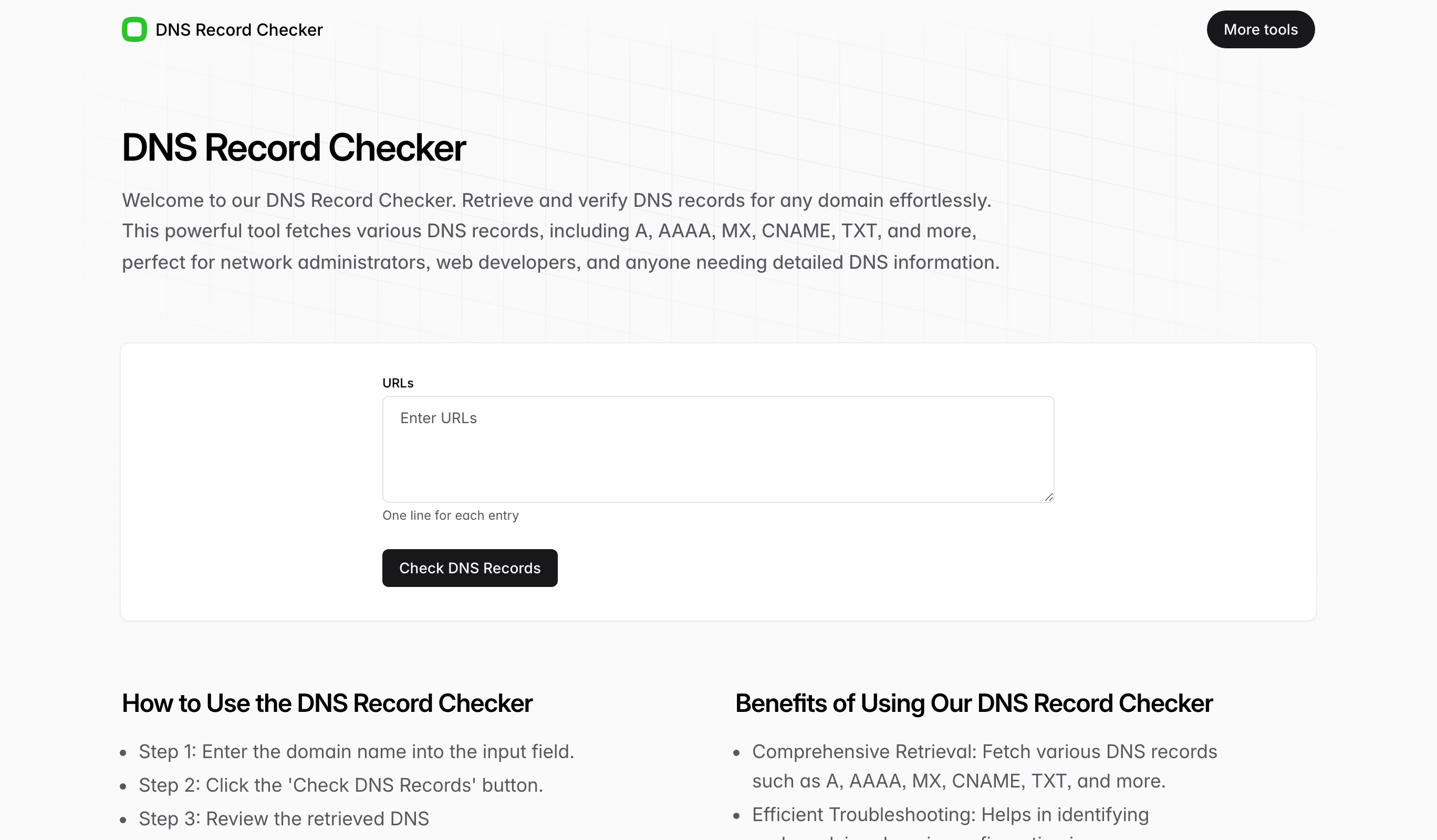 DNS Record Checker - Recuperar y verificar registros DNS